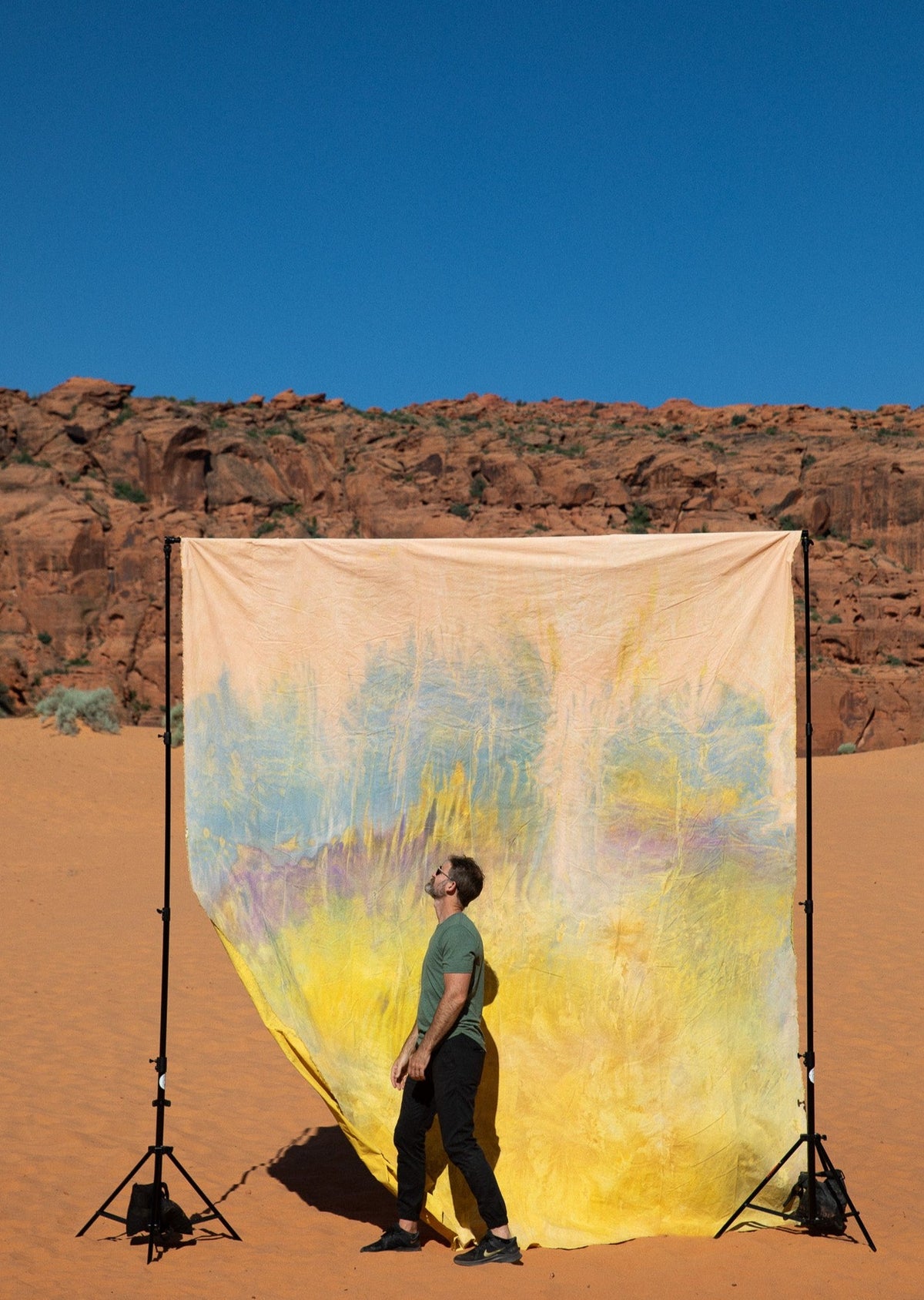 RENTAL ONLY! "Color Core" #0692 XXL Hand Painted Muslin Backdrop