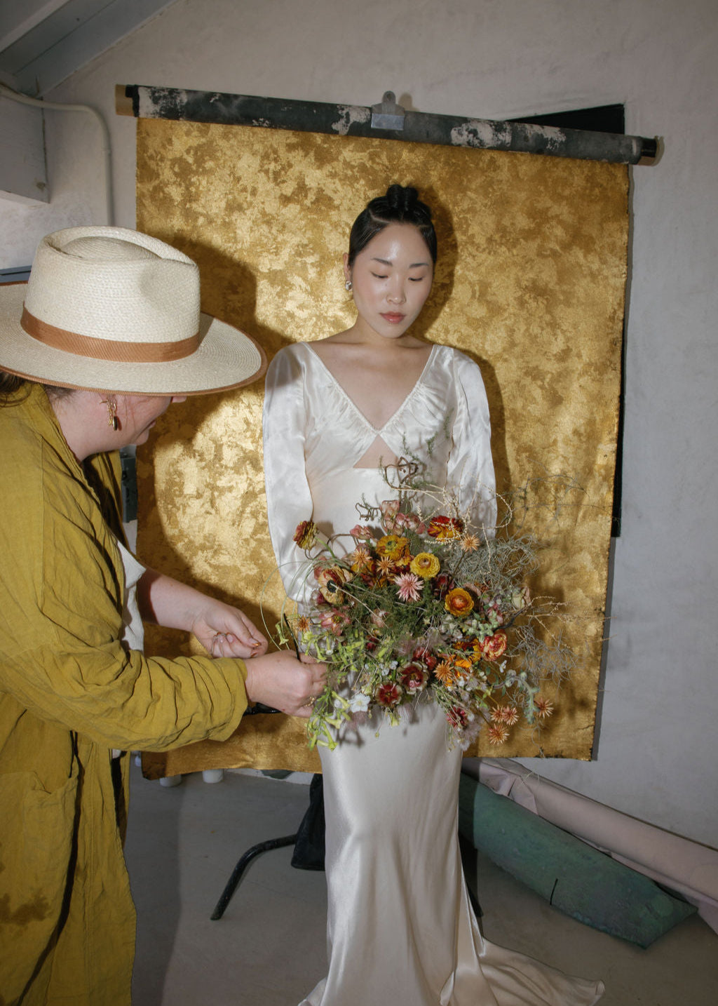 Solstice Gold Foiled Canvas Backdrop (Commission Only)